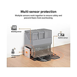 Sweeping Robot Dryer Module with Empty Filling Base, Drying Time Adjustment, Intelligent Drying, Compatible with Roborock S7 MaxV Ultra/S7 PRO Ultra Sweeper Accessories