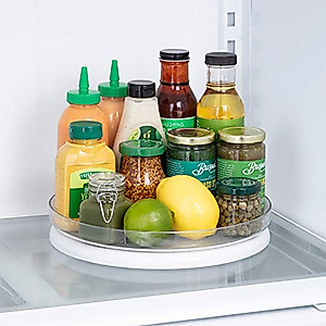 YouCopia FridgeView Fridge Turntable, Lazy Susan Organizer for Refrigerator Storage, 11” , White