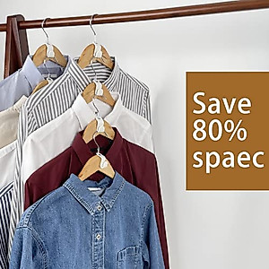 100 Piece Clothes Hanger Connector Hooks Hanger Extender Clips Space Saving Cascading Hanger Hooks Plastic Mini Closet Hanger Organizer for Clothes Hangers Or Organizer Closets