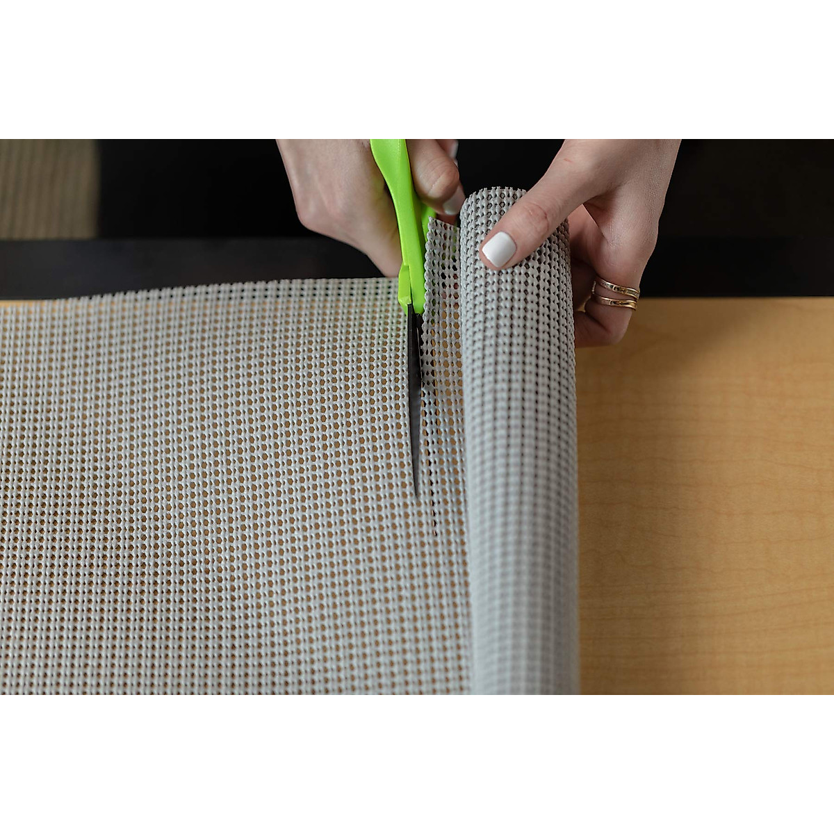 Duck Brand Select Grip EasyLiner Shelf and Drawer Liner, 12-Inch x 10-Feet, Non-Adhesive, Light Grey, 283310