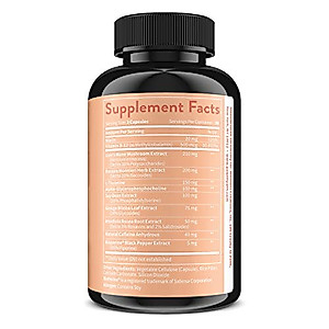 Mind Brain Supplement - Natural Formula to Boost Focus & Memory with Lion's Mane, Ginkgo Biloba, and L-Theanine for Long Term Brain Support - 60 Ct by WellPath