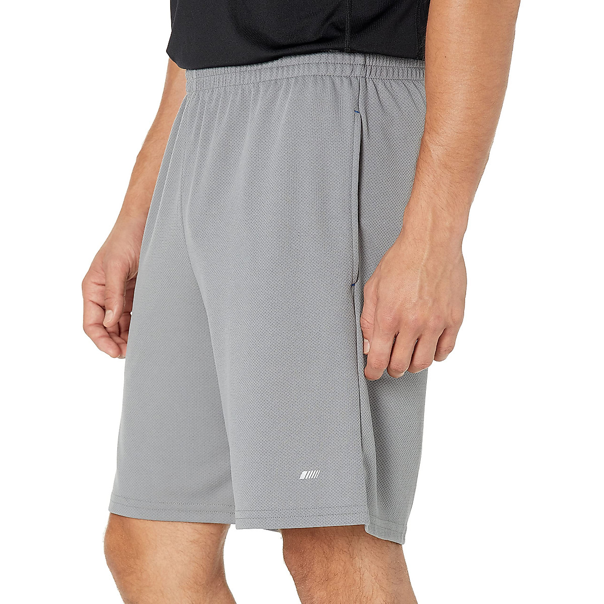 Amazon Essentials Men's Performance Tech Loose-Fit Shorts (Available in Big & Tall), Pack of 2, Black/Grey, X-Large
