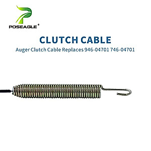 POSEAGLE 2 Pack 946-04701 Auger Clutch Cable Compatible with Cub Cadet MTD 946-04701, 746-04701, 946 04701, 746 04701, 946 04701, 746 04701