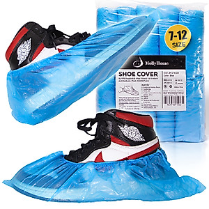 Shoe Covers Disposable Non-slip - MollyHome Booties for Shoes Covers, Shoe Covers for Indoors Pack 100(50 Pairs) Large Size Up to US Men's 11 & US Women's 13, Waterproof, Recyclable