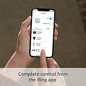 Ring Solar Floodlight -- Outdoor Motion-Sensor Security Light, White (Bridge required)