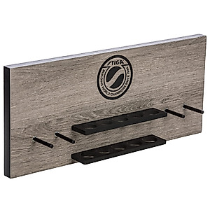 STIGA Ping Pong Storage Wall Rack, Brown