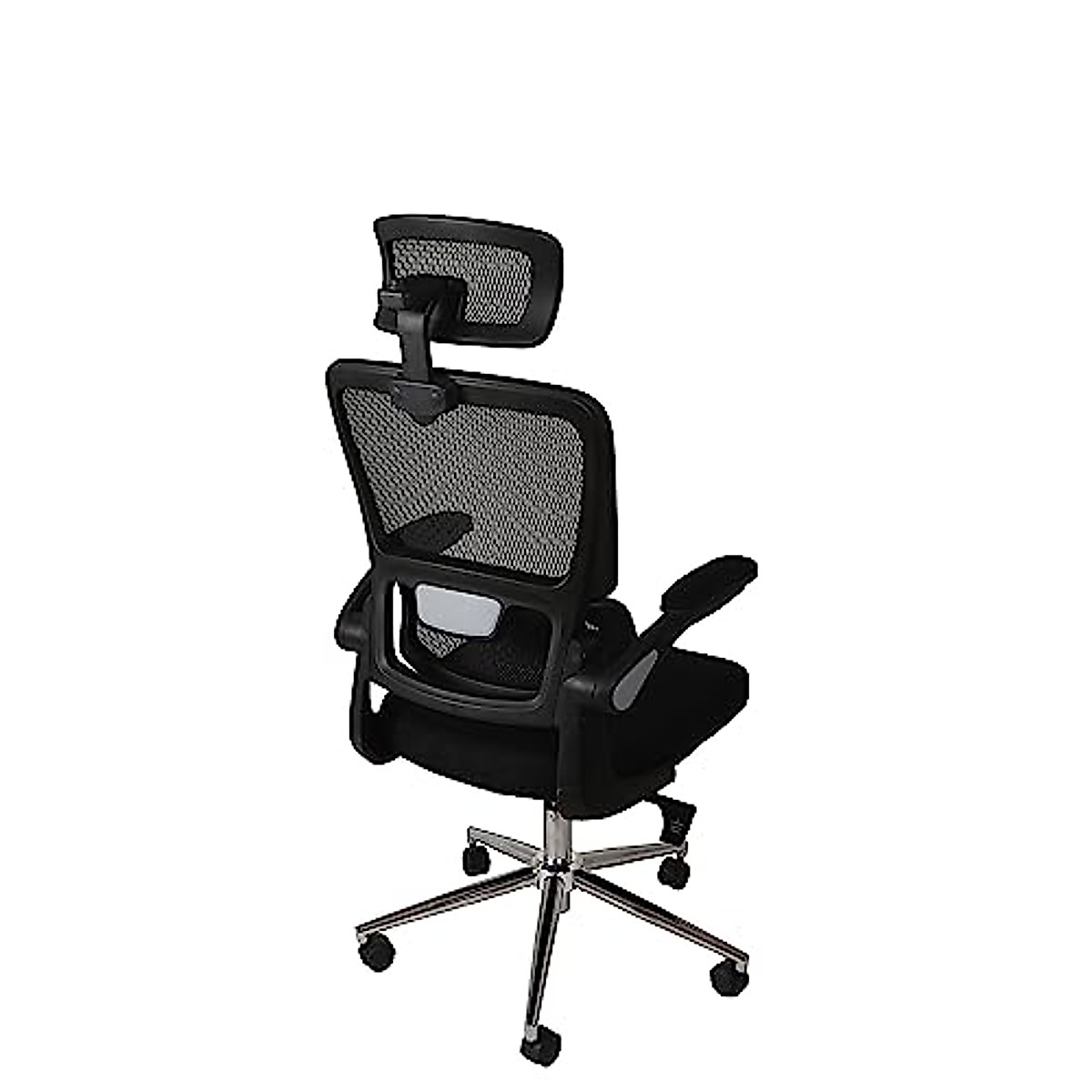 Mesh Ergonomic Office Chair with Flip Up Arms High Back Desk Chair -High Adjustable Headrest with Flip-Up Arms, Tilt Function, Lumbar Support Swivel Computer Chair Task Chair,Executive Chair, Black