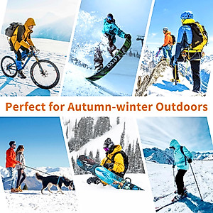 Oldelf Ski Mask Fleece Mask Warm Balaclava Stay Warm and Comfortable Face Mask for Men Women Breathable Sports Mask- Black…