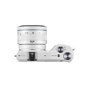 Samsung NX2000 20.3MP CMOS Smart WiFi Mirrorless Digital Camera with 20-50mm Lens and 3.7" Touch Screen LCD (White) (Discontinued by Manufacturer)