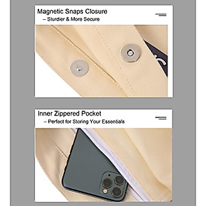 FINEX Woodstocks Genuine Peanuts Canvas Shoulder Tote Bag for small electronics books binders with Red Signature Zipper Pull