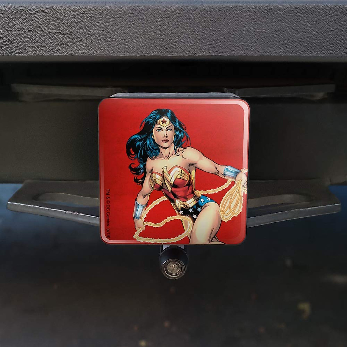 Wonder Woman Character Tow Trailer Hitch Cover Plug Insert