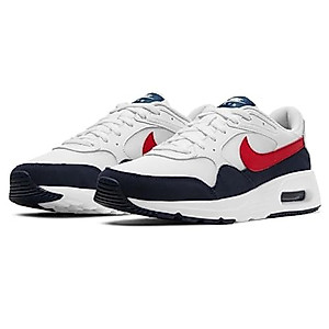 Nike Men's Low-Top Sneakers, White University Red Obsidian, 10.5