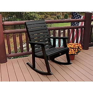 Highwood Weatherly Rocking Chair, Black