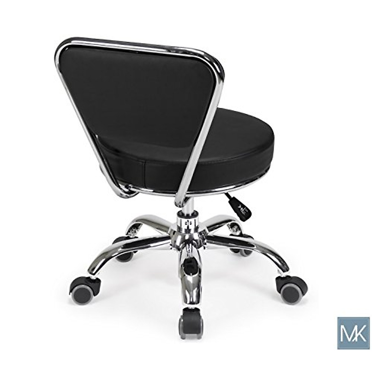 Salon Nail Pedicure Stool Pedicure Chair DAYTON BLACK Pneumatic, Adjustable, Rolling Salon Furniture & Equipment