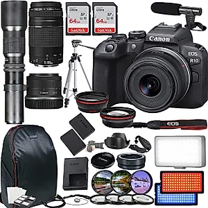 Canon Canon EOS R10, R10 Mirrorless Digital Camera Systems (Renewed)