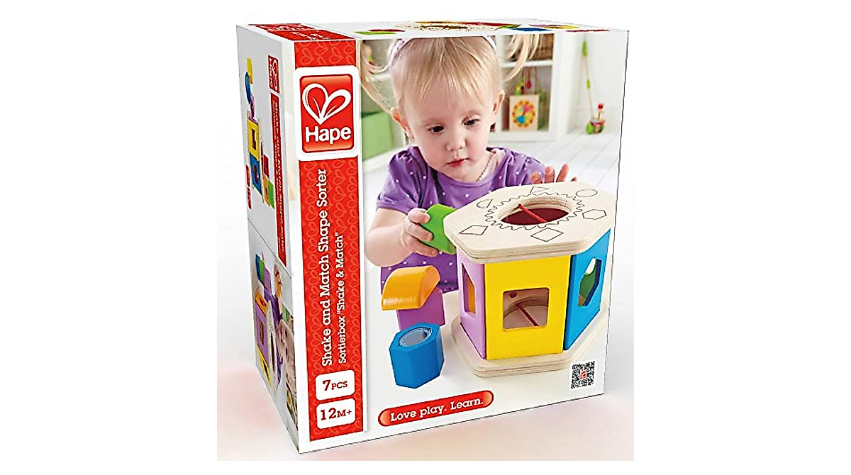 Hape Wooden Shape Sorter Toys | Montessori Educational Learning for ...