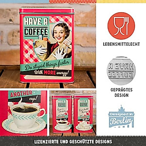 Nostalgic-Art Retro Storage Box L Have A Coffee-Gift Idea for Nostalgic, 3 l, Vintage Design