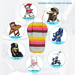 High Chair Pad, High Chair Cushion/seat Cushion/Breathable Pad/seat Pad，Soft and Comfortable, Light and Breathable, Cute Patterns,Make The Baby Sit More Comfortable(Rainbow Stripes)