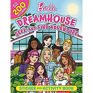 Barbie Dreamhouse Seek-and-Find Adventure: 100% Officially Licensed by Mattel, Sticker & Activity Book for Kids Ages 4 to 8