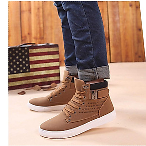 Men's High Top Vintage Sneaker,Mitiy Lace-Up Ankle Boots Shoes Casual High Top Shoes