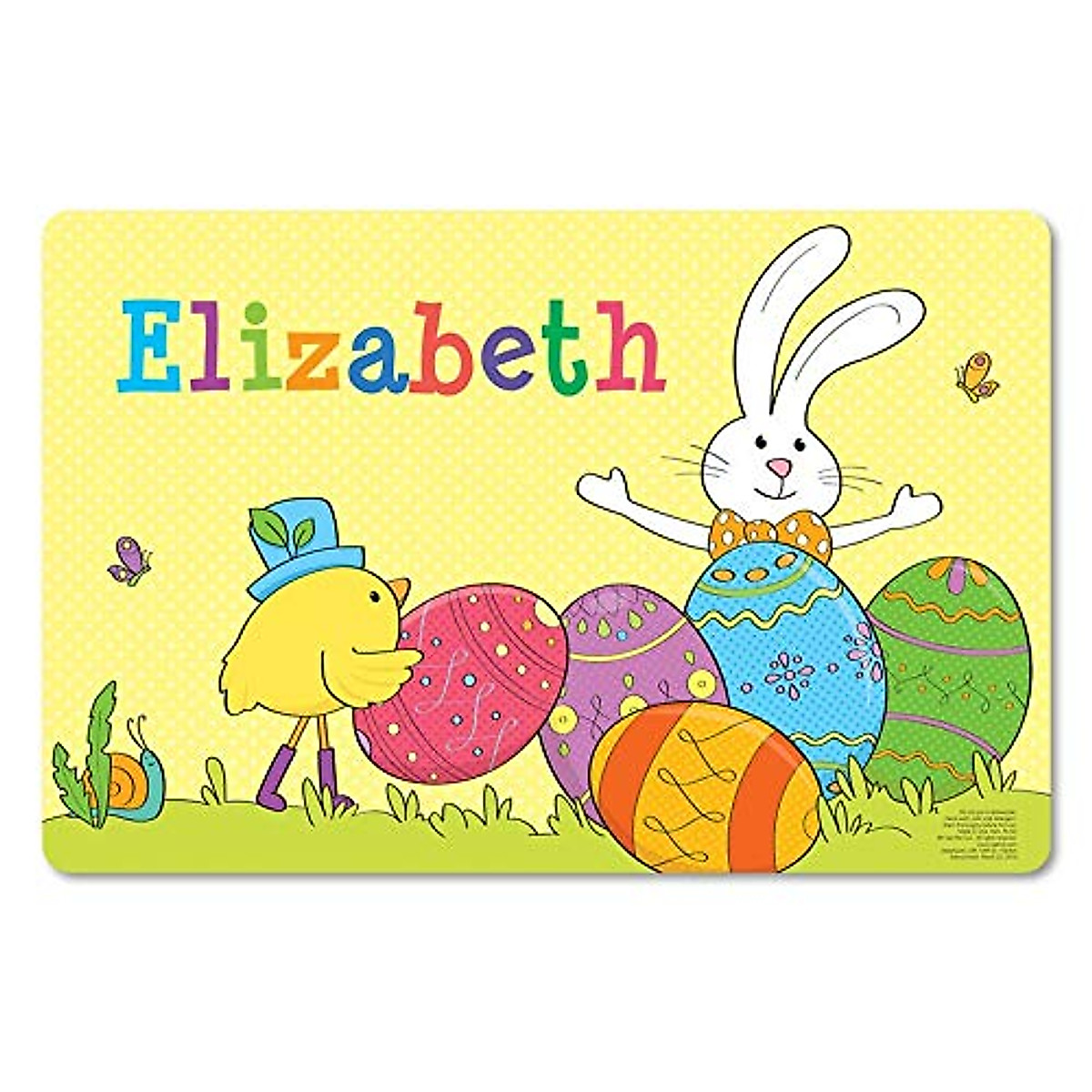 Personalized Placemat for Kids Easter Bunny - I See Me!