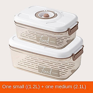 EsaSam Vacuum crisper electric suction sealed tank multigrain storage tank kitchen refrigerator drain food storage box