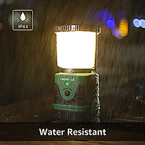 Lighting EVER LED Camping Lantern Rechargeable, 1000LM, 4 Light Modes, 4400mAh Power Bank, IP44 Waterproof, Lantern Flashlight for Hurricane Emergency, Hiking, Home and More, USB Cable Included