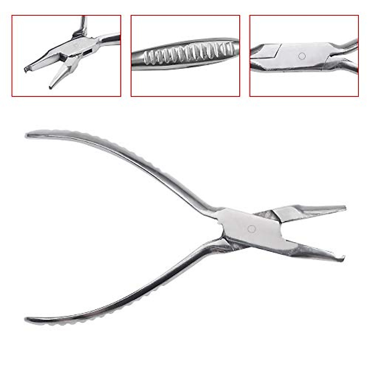 SPEEDWOX Adjusting Eyeglass Arms Frame Nose Pad Plier 6 Inches Eyeglasses Repairing Plier Stainless Steel Optical Hand Tool Eye Glasses Repair clamp