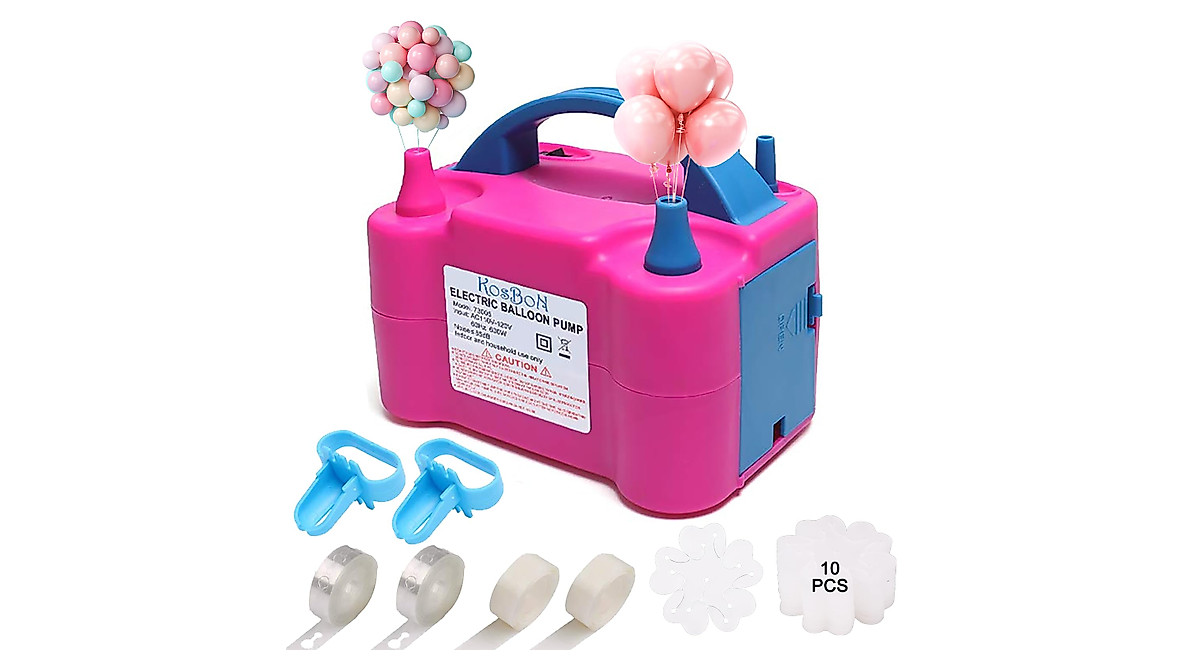 Electric Balloon Pump 600W | Fast & Portable Party Inflator Kit