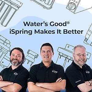 iSpring CKC1 Countertop Drinking Water Filtration System with Carbon Filter 2.5" x 10", White