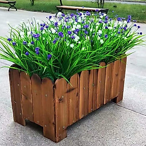 UCSAJI 6PCS Artificial Flowers Gypsophila Flowers Outdoor UV Resistant Plants for DIY Wreath Floral Arrangement Wedding Party Home Garden Decoration(Without Basin)