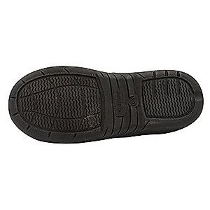 Skysole Boys Fleece Closed Back Slipper with Rugged Outsole Grey/Blue 9/10 US Toddler