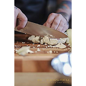 KESSAKU 8-Inch Chef & 3.5-Inch Paring Knife Set - Dynasty Series - German HC Steel - G10 Full Tang Handle