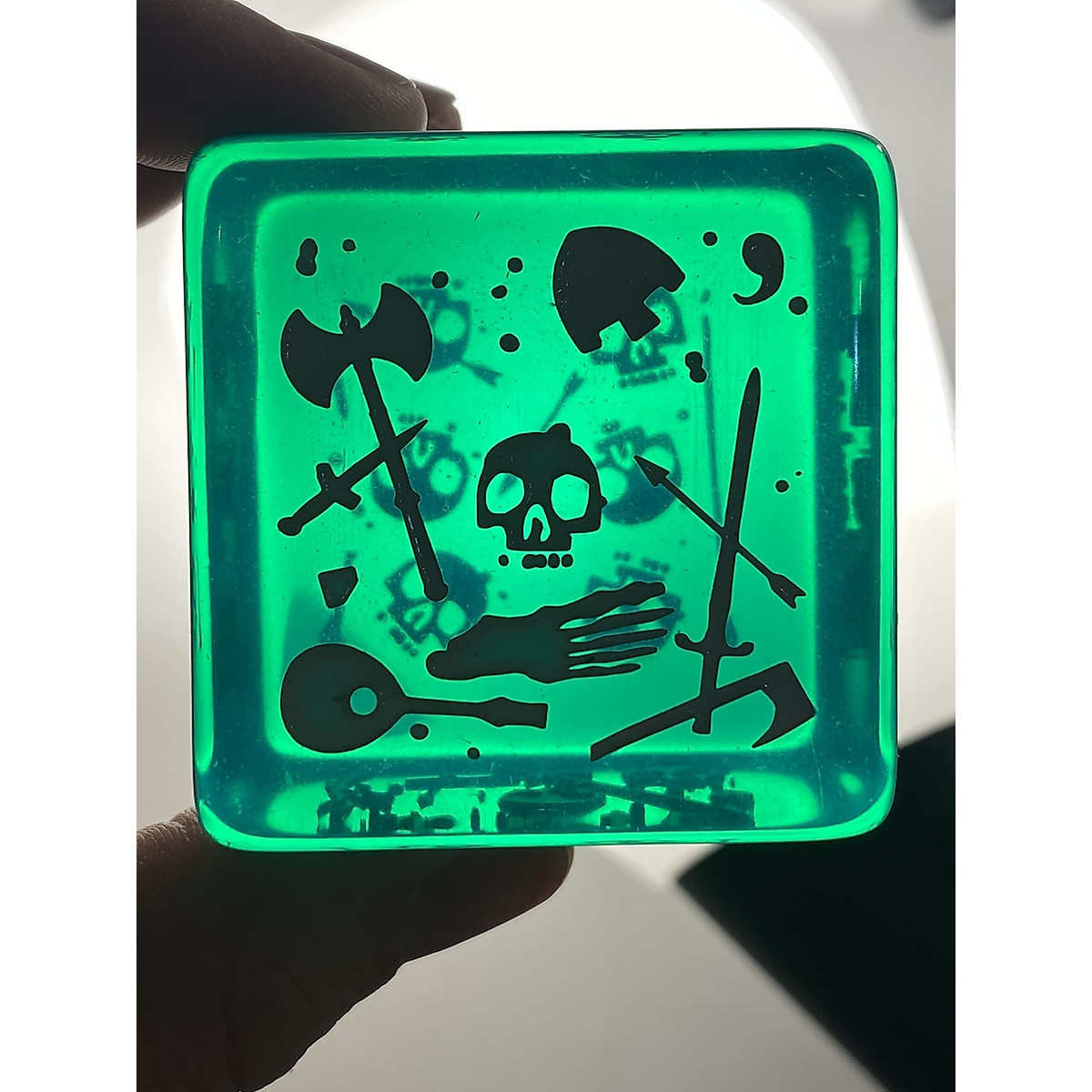 Massive Gelatinous Cube 51mm Die / Dice / Mini with Dice Bag by Severed Books