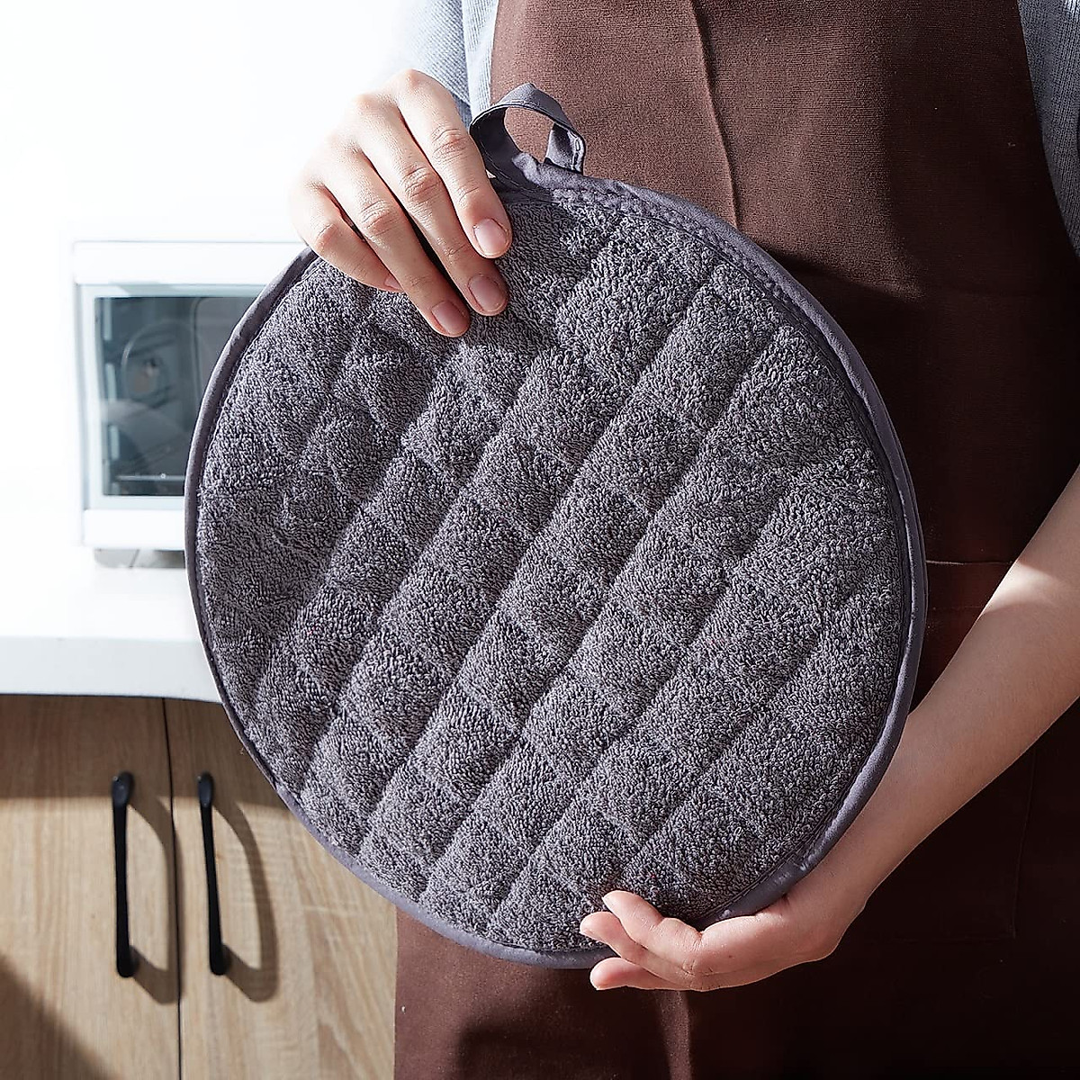 Lifaith ortilla Warmer,Tortilla Server,Pancake Keeper,Size 12” High Density Fabric Keep Warm,Bag to Keep Food Warm (Dark Grey) …