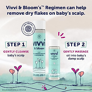 Vivvi & Bloom Gentle 2-in-1 Baby Wash & Shampoo Cleansing Gel, Leaves Sensitive Skin Feeling Healthy & Moisturized, Tear-Free, Formulated Without sulfates, paraben, and Dyes, 10 fl. Oz