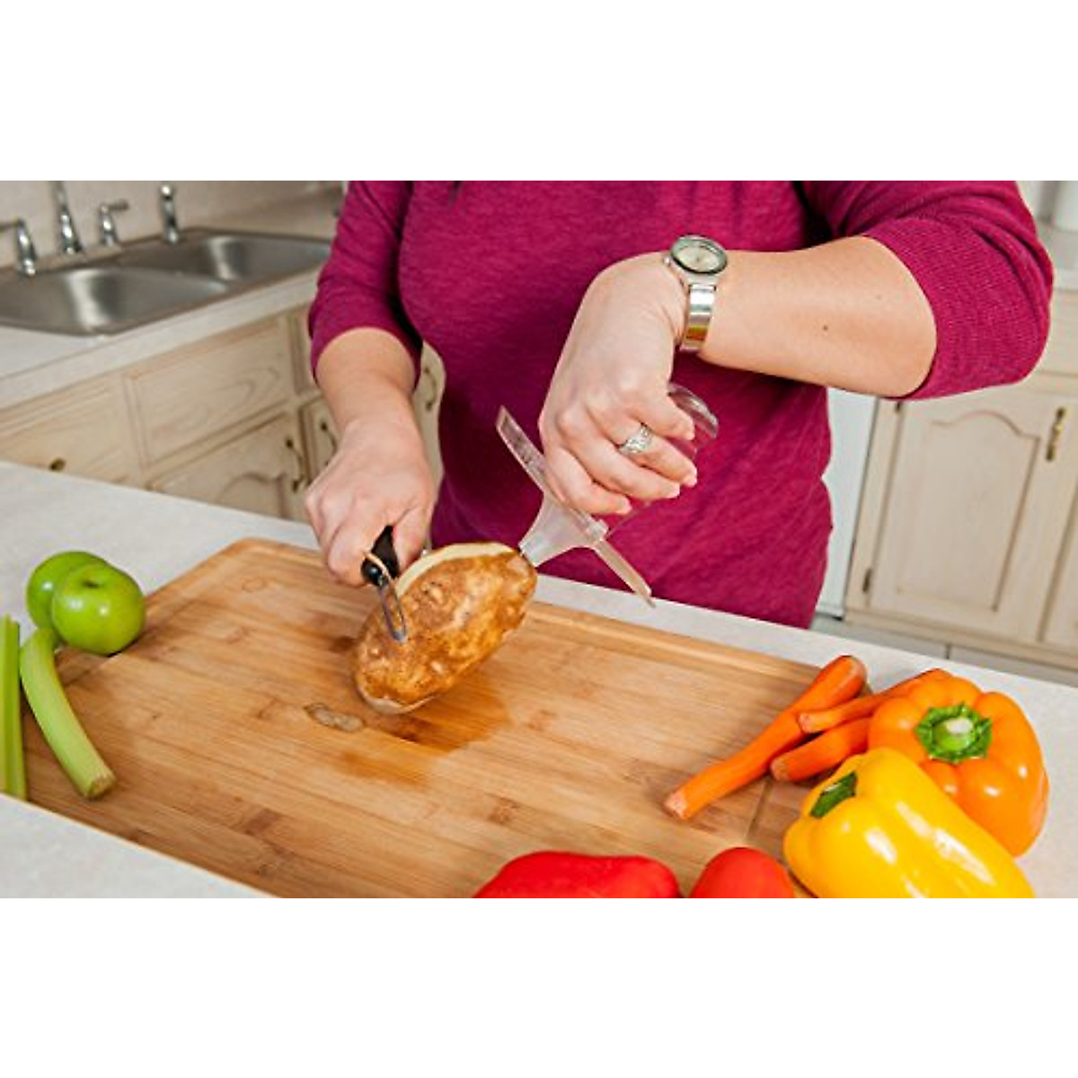 Knife Glider Kitchen Home Hand Finger Guard Protector Shield Chopping Cutting Slicing Peeling Multi Food Cooking Preparation Tool