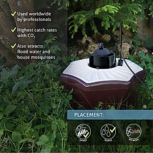 BIOGENTS Mosquitaire CO2 Mosquito Trap + BG-Sweetscent Lure & CO2 Set • Effective Against All Species • Trap, Lure & Booster For Outdoor & Patio