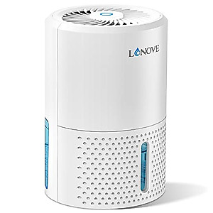 LONONE Dehumidifier - 31oz(900ml) Portable and Ultra Quiet Small Dehumidifiers with Colorful LED Light, 2200 Cubic Feet Compact Mini Air for Home Bedroom Bathroom Basements Closet RV Room
