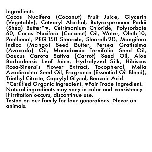 Sheamoisture Curl Enhancing Smoothie for Thick, Curly Hair Coconut and Hibiscus Sulfate and Paraben Free 20 oz