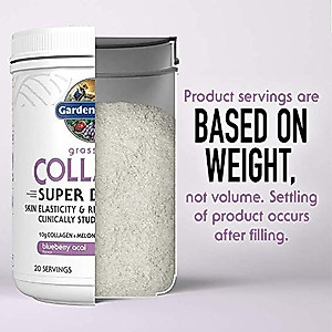 Garden of Life Grass Fed Collagen Super Beauty Powder - Blueberry Acai, 20 Servings, Collagen Powder for Women Skin Hair Nails Joints, Collagen Peptides Powder, Collagen Protein, Collagen Supplements