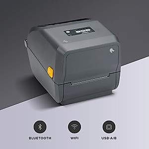 ZEBRA ZD421 Thermal Transfer Desktop Printer 300 dpi Print Width 4-inch USB 802.11ac ZD4A043-301W01EZ