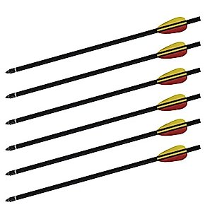 Extra Survival Aluminum Arrow Black or Pink 16" 6 Piece Set