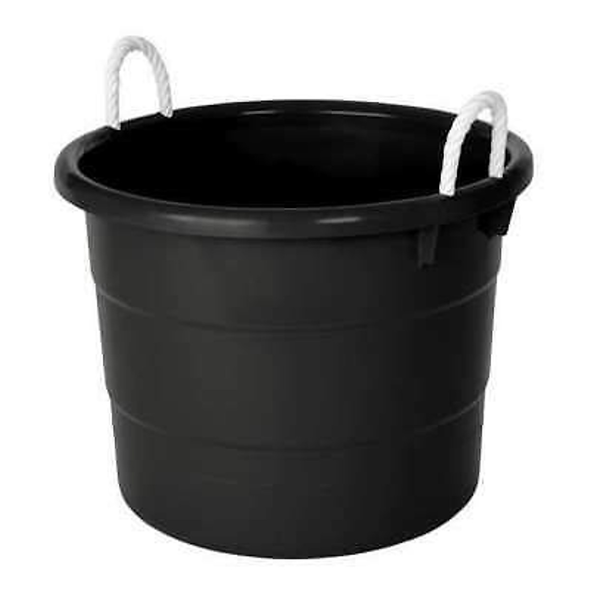 Cartener Storage Tub with Rope Handles 18 Gal Black