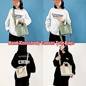 Misawa Shinichiro Bag, Calendarm Japanese Handmade Large Capacity Multi-Pocket Handbag, Canvas Tote Bags, Bento Pack (Khaki)