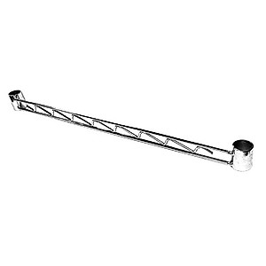 Nexel Hanger Rail for Wire Shelving, Chrome Finish, 36" L