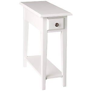 Frenchi Furniture End table, Queen, Off white