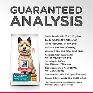 Hill's Science Diet Dry Dog Food, Adult, Healthy Mobility Small Bites, Chicken Meal, Brown Rice & Barley Recipe, 30 lb. Bag