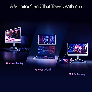 ASUS ROG Strix 15.6” 1080P Portable Gaming Monitor (XG16AHP-W) - White, FHD, 144Hz, IPS, G-SYNC, Built-in Battery, Kickstand, USB Type-C, Micro HDMI, ROG Tripod Stand, Console, 3-Year Warranty