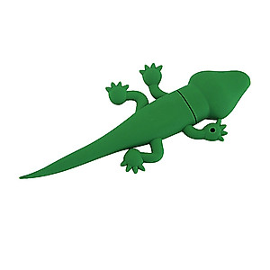 Usbkingdom 32GB USB 2.0 Flash Drive Cute Animal Green Gecko Lizard Shape Memory Stick Jump Drive Thumb Drives Flashdrive Pendrive